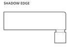 What are the edging options available for Caesarstone surfaces?